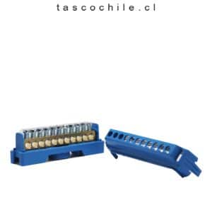 REGLETA RIEL DIN NEUTRO AZUL 11 PUNTOS 63A - TascoChile - Bienvenido a ...